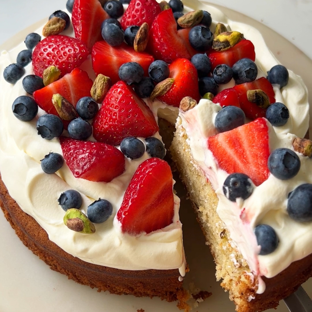 Pistachio Cake - Georgina Eliza